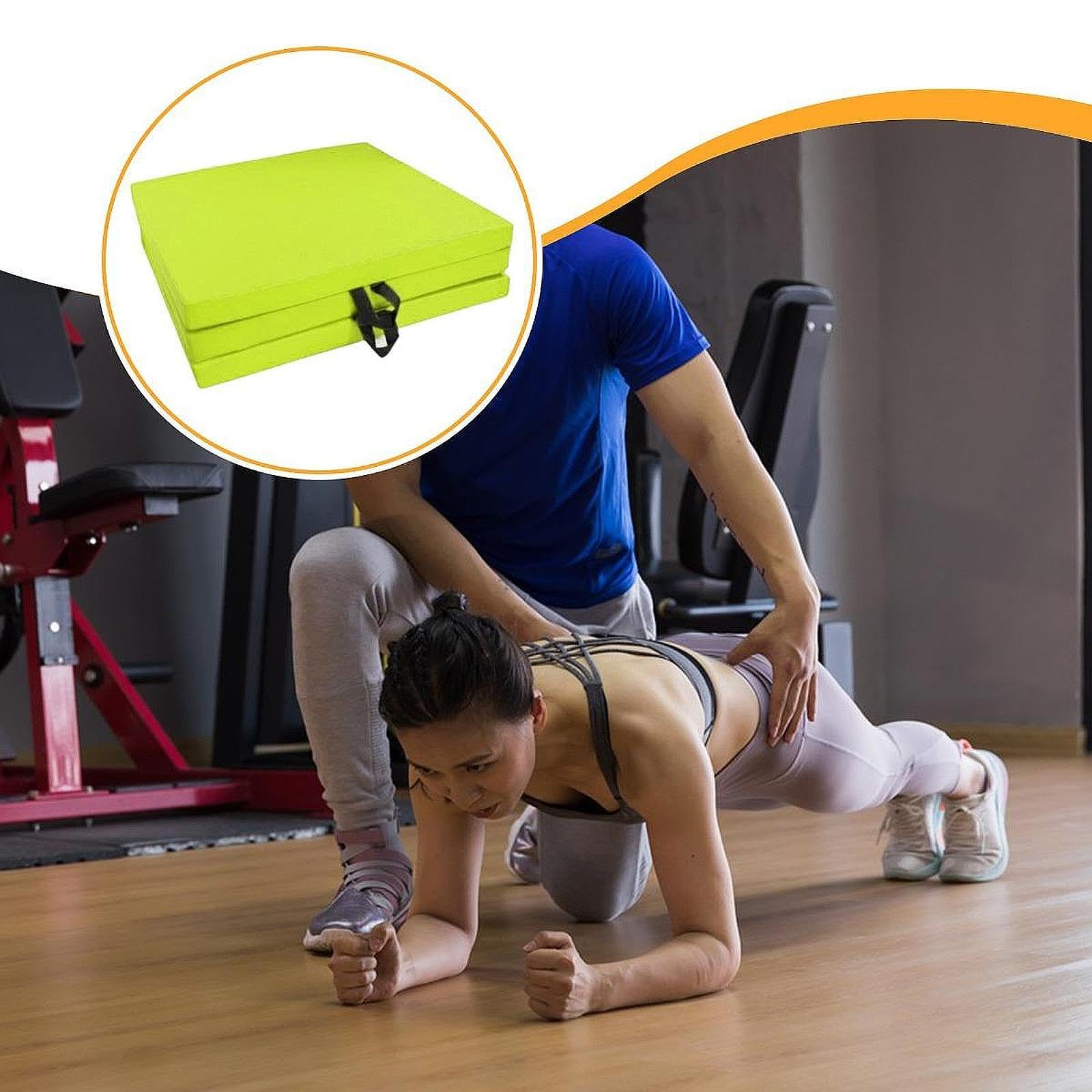 体操競技 ブルー平均台、子供や大人のための7 FT折りたたみ体操競技